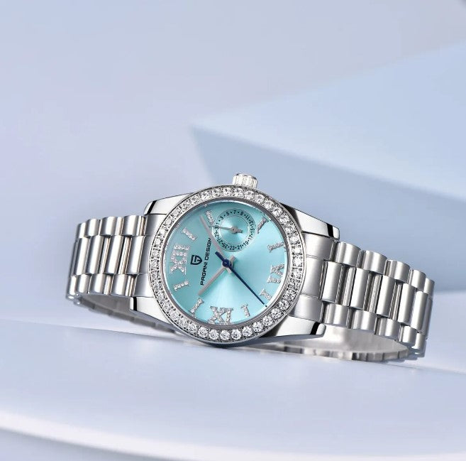 Reloj de Mujer PAGANI "GIULIA" Clásico Cuarzo Cristal de Zafiro ...