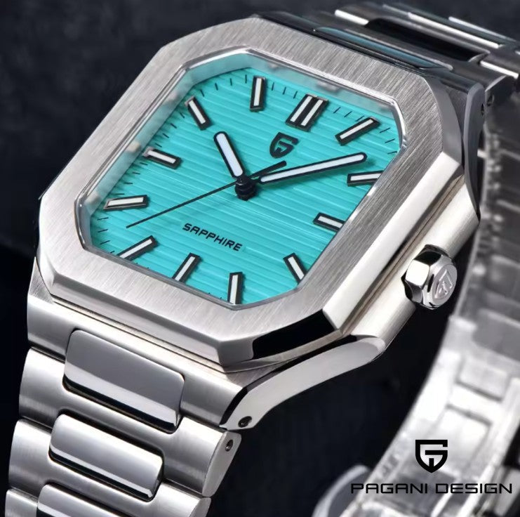 Reloj Hombre "PAGANI CUBITUS TIFFANY" Mov SEIKO, Cristal ZAFIRO ...